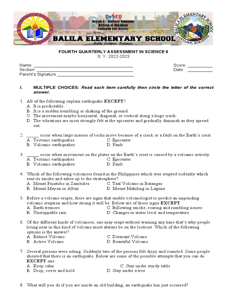 PT - Science 6 - Q4 V3 | PDF | Planets | Sun