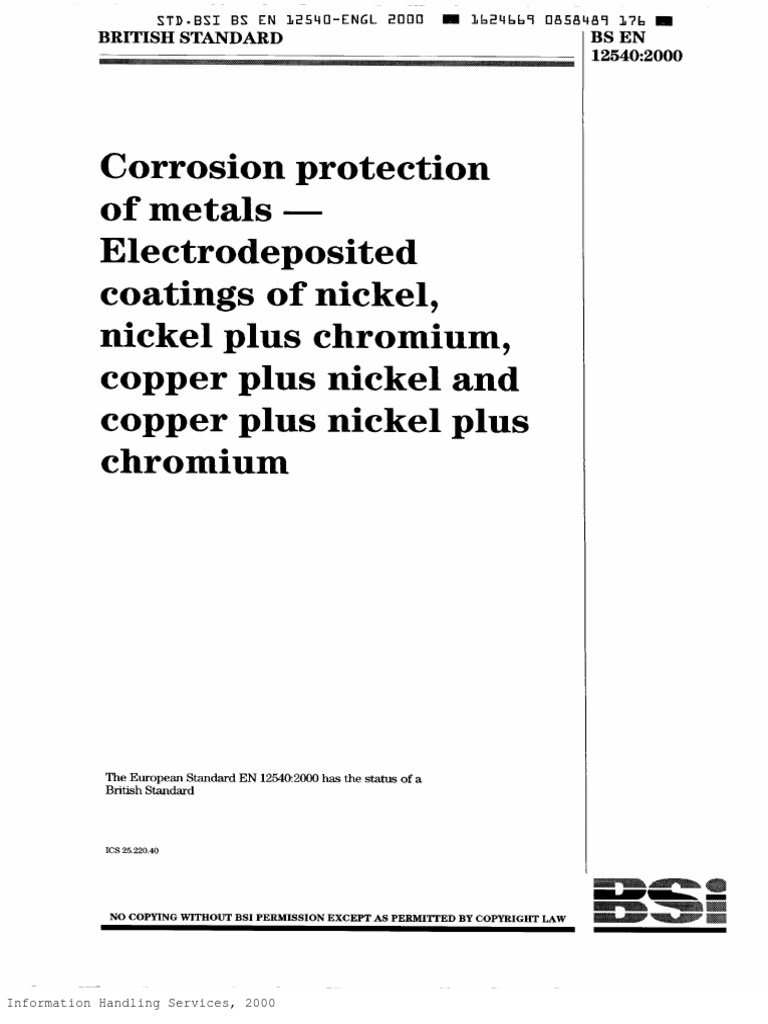 BS EN 12540 (00) | PDF