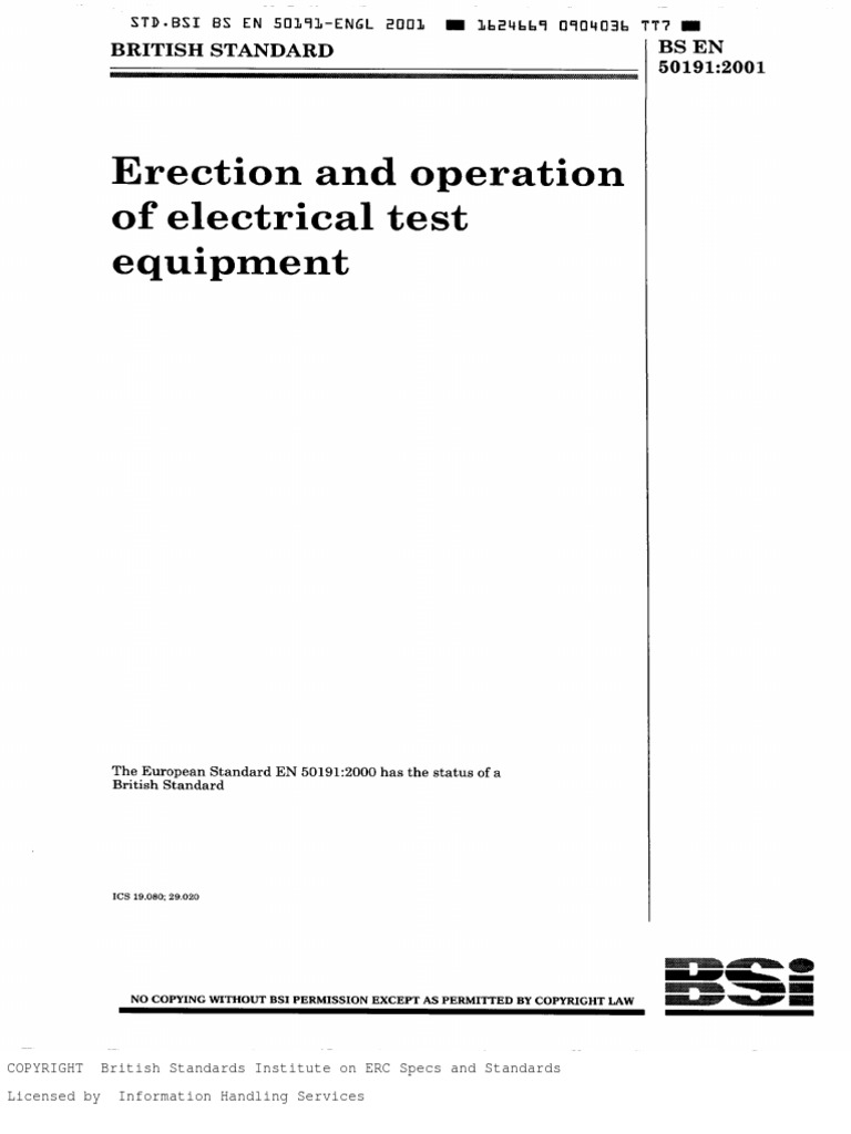 BS EN 50191 | PDF