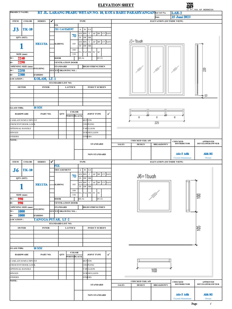 Elevation Sheet - No.10 - LAR-2 - 2023 06 15 | Download Free PDF | Door ...