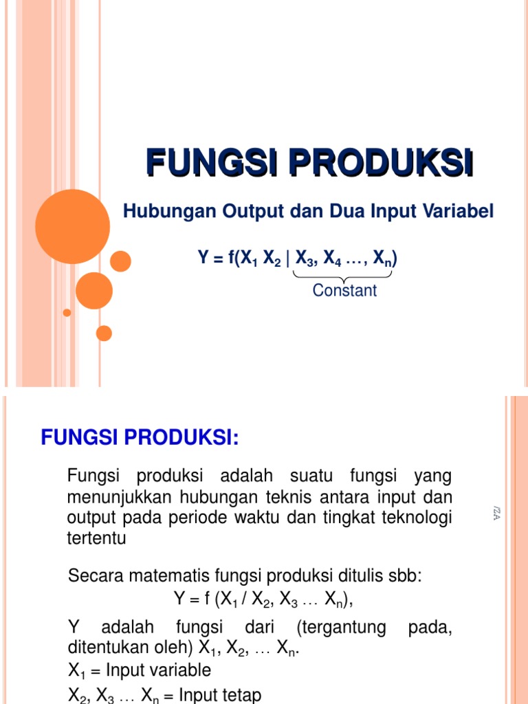 Fungsi Produksi Cobb-Douglas dan Contoh | PDF | Sains & Matematika ...