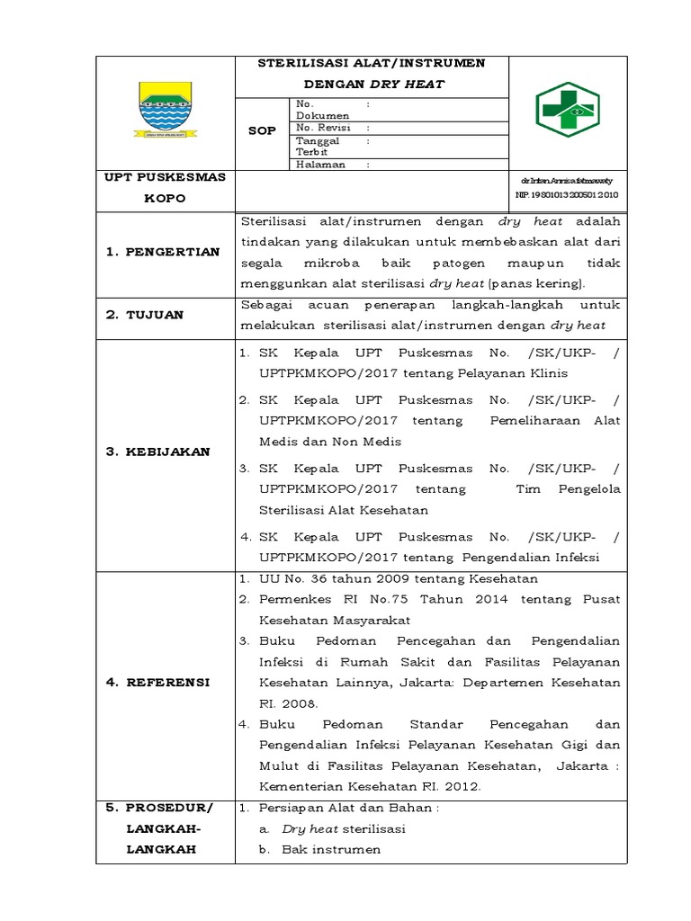 Sterilisasi Alat dengan Dry Heat | PDF | Kesehatan Holistik | Sains ...