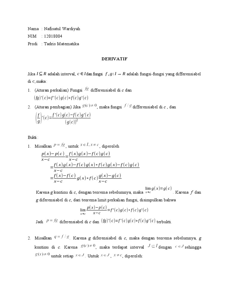 Derivatif Anreal Pdf
