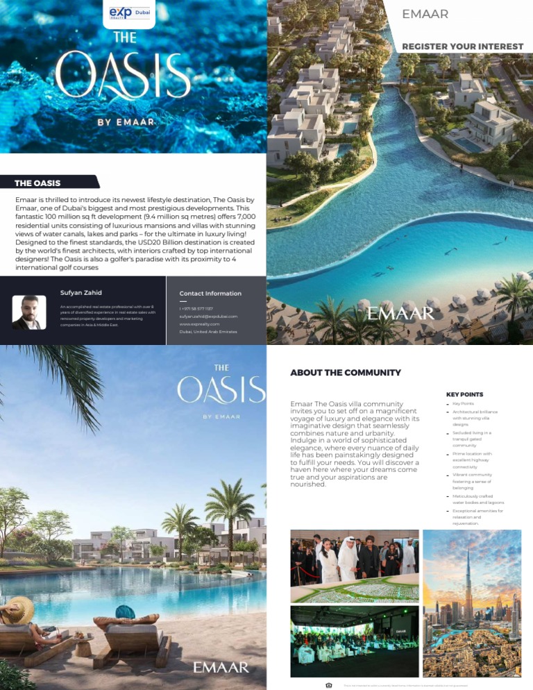 Emaar The Oasis | PDF | Real Estate