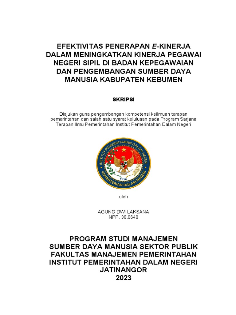 E-Kinerja PNS Kebumen | PDF