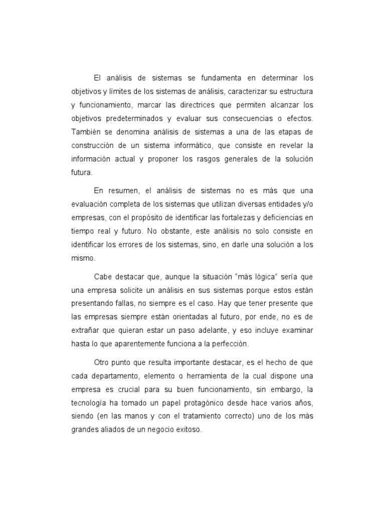 Análisis - Sterrantino Rosmery | PDF