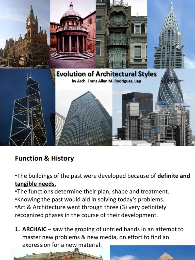 Evolution of Architectural Styles | PDF | Baroque | Gothic Architecture