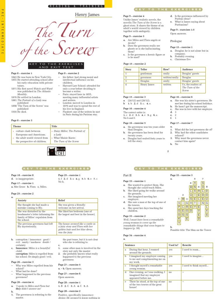Rt-The Turn of The Screw Key | PDF | The Turn Of The Screw