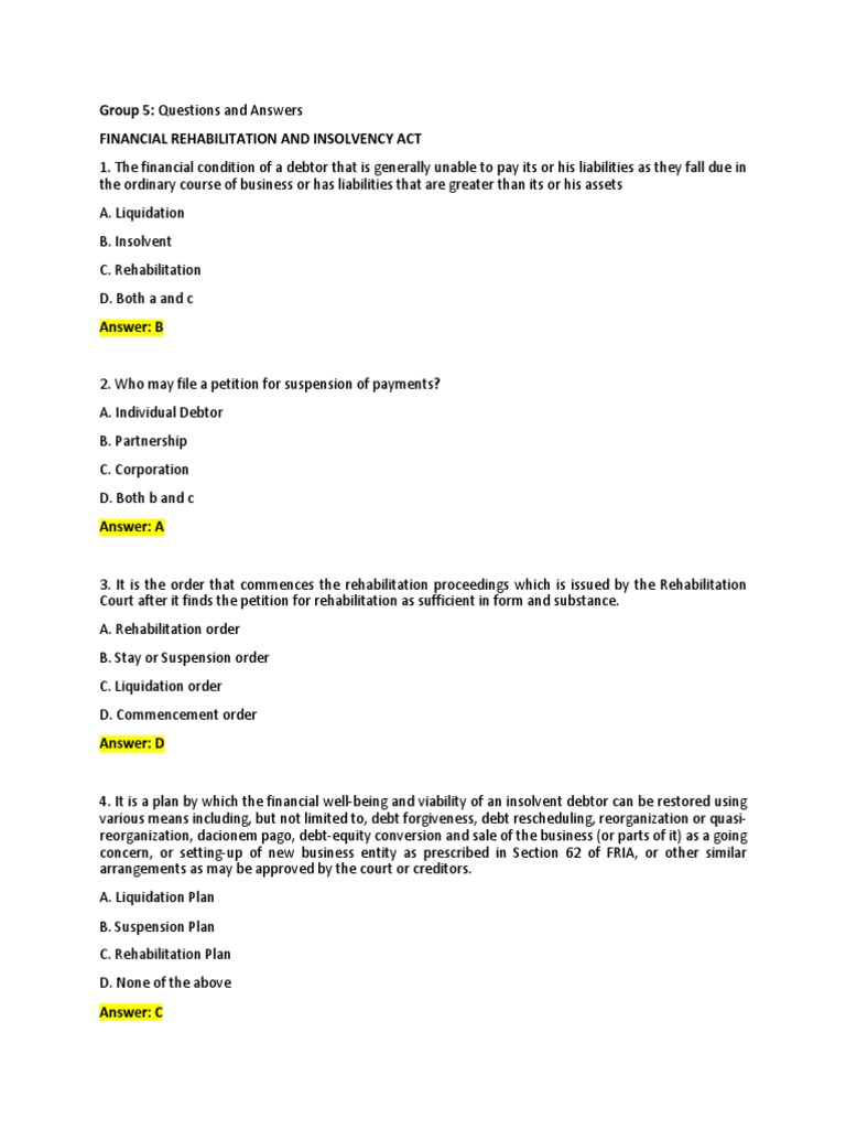 Group 5 QA | PDF | Insurance | Surety
