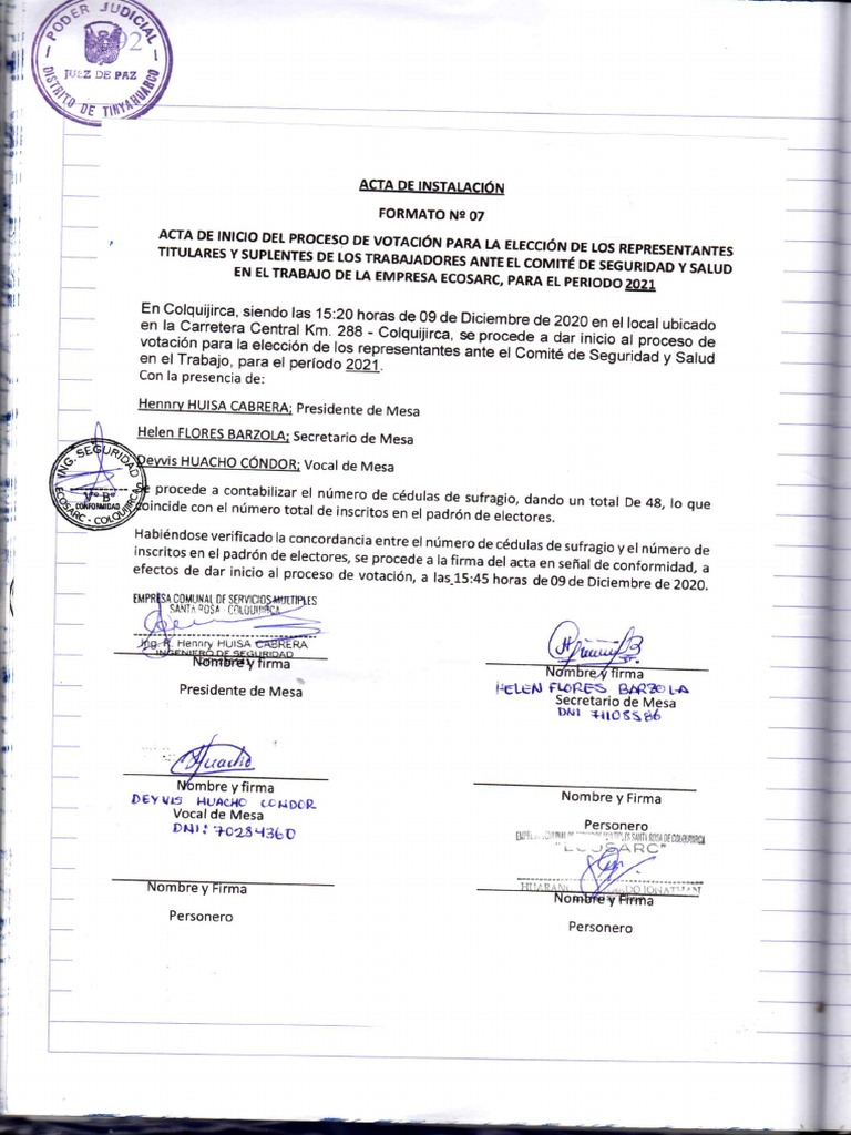 2. Proceso de Elecciones CSST 2021 | PDF