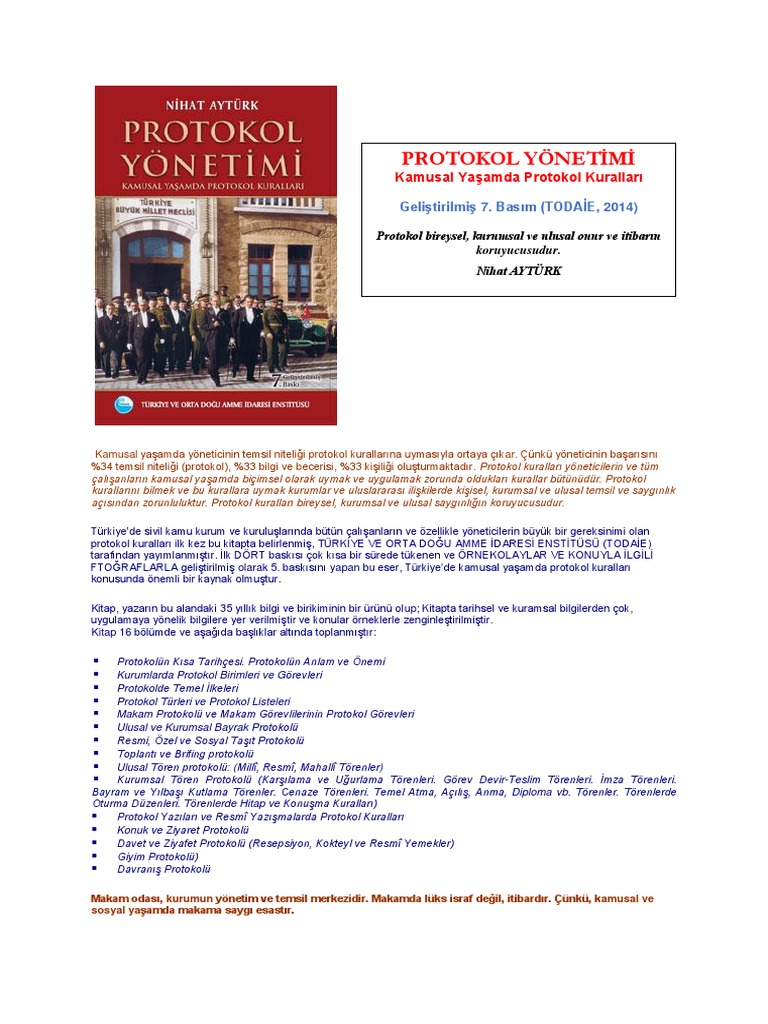 Silo - Tips - Protokol Ynetm Kamusal Yaamda Protokol Kurallar | PDF