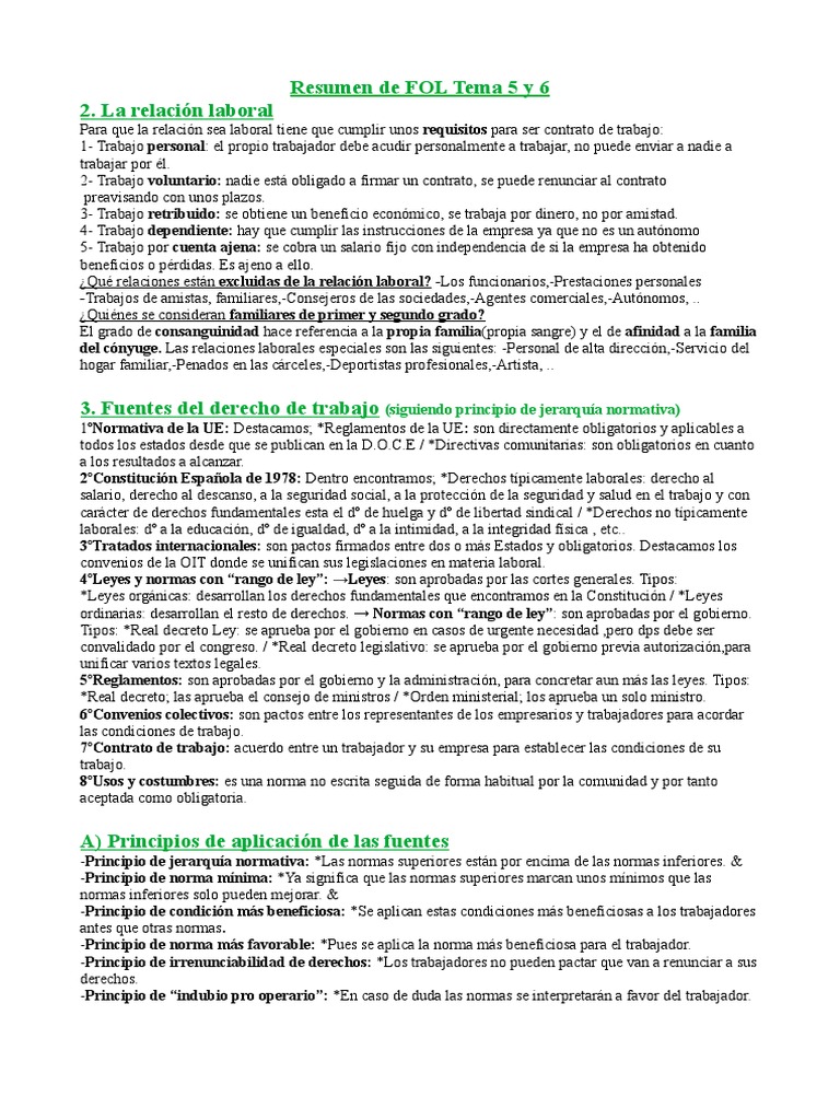 Resumen de Fol t5 y t6 | PDF