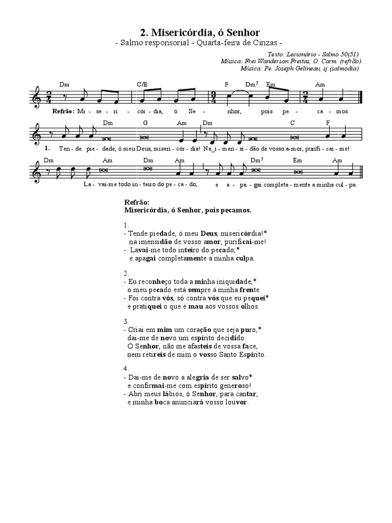 Salmo Responsorial | PDF