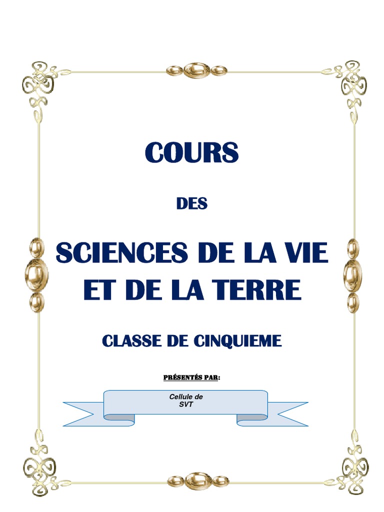 SVT 5e - Les COURS | PDF | Tractus gastro-intestinal | Dent
