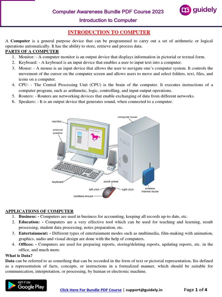 Computer Bundle PDF Notes | PDF