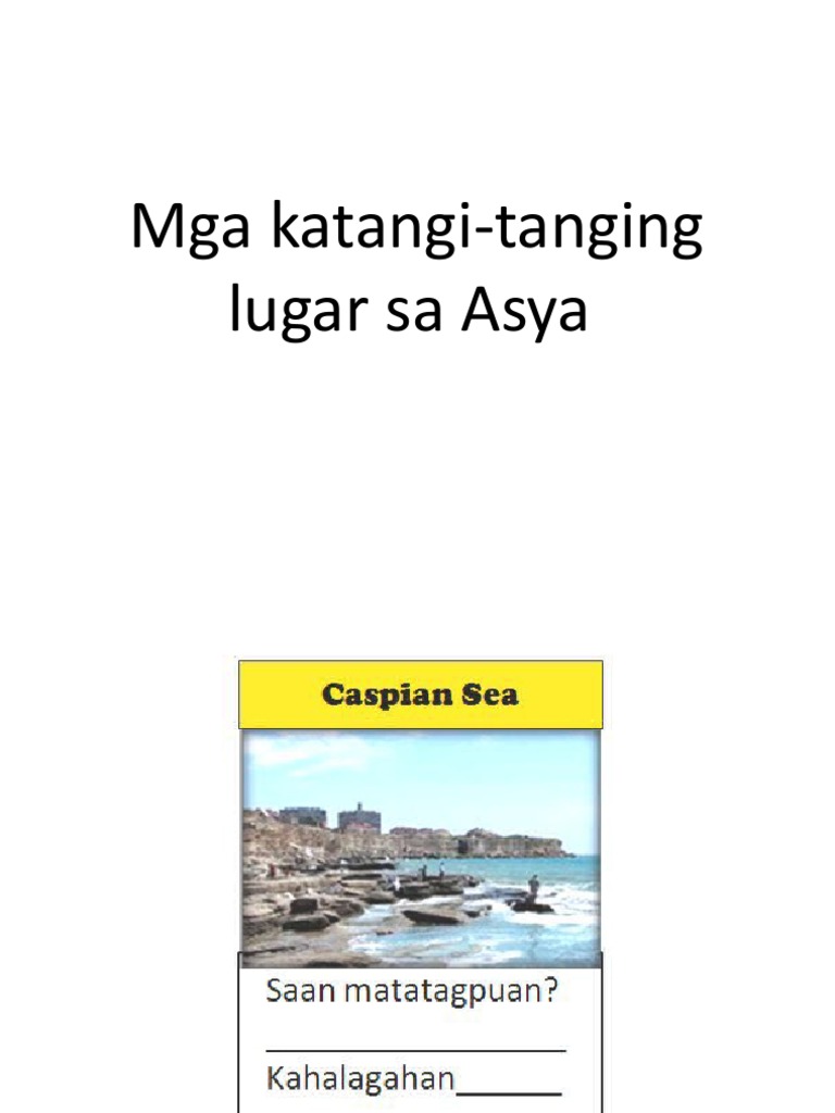 Mga Katangi-Tanging Lugar Sa Asya | PDF