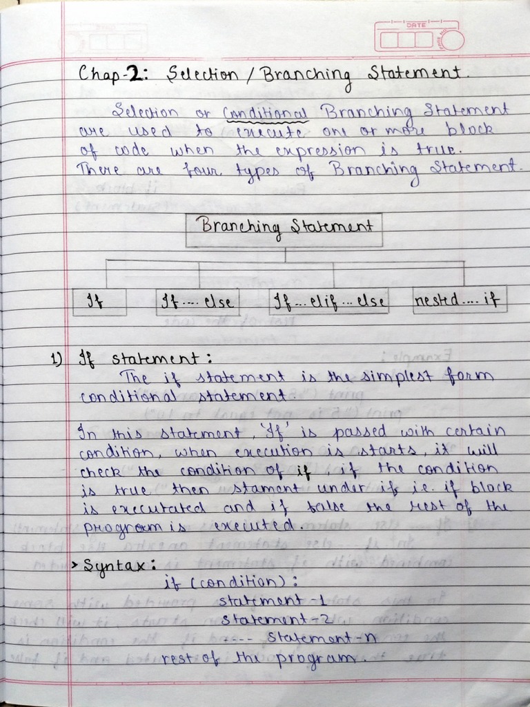 Decision Control Statements | PDF Decision Control Statements | PDF