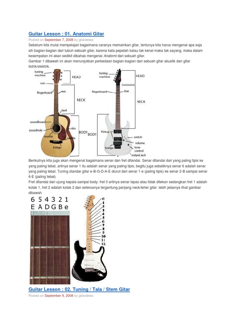 Belajar Gitar | PDF | Seni