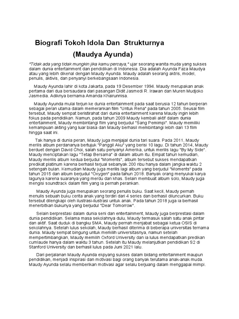 Biografi Tokoh Idola Pdf