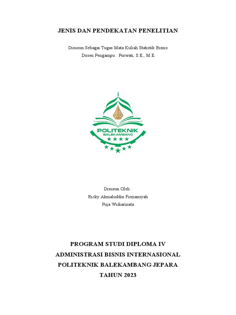 Jenis dan Pendekatan Penelitian | PDF | Karier & Perkembangan | Pengembangan Diri