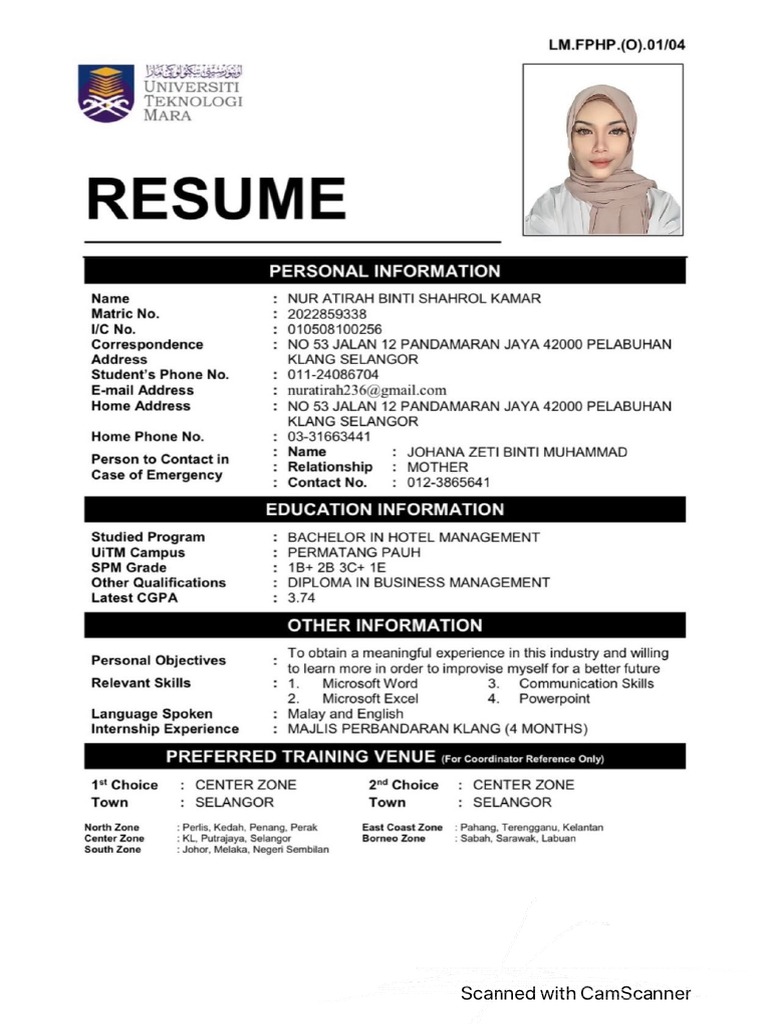 Resume For Experiential Learning | PDF