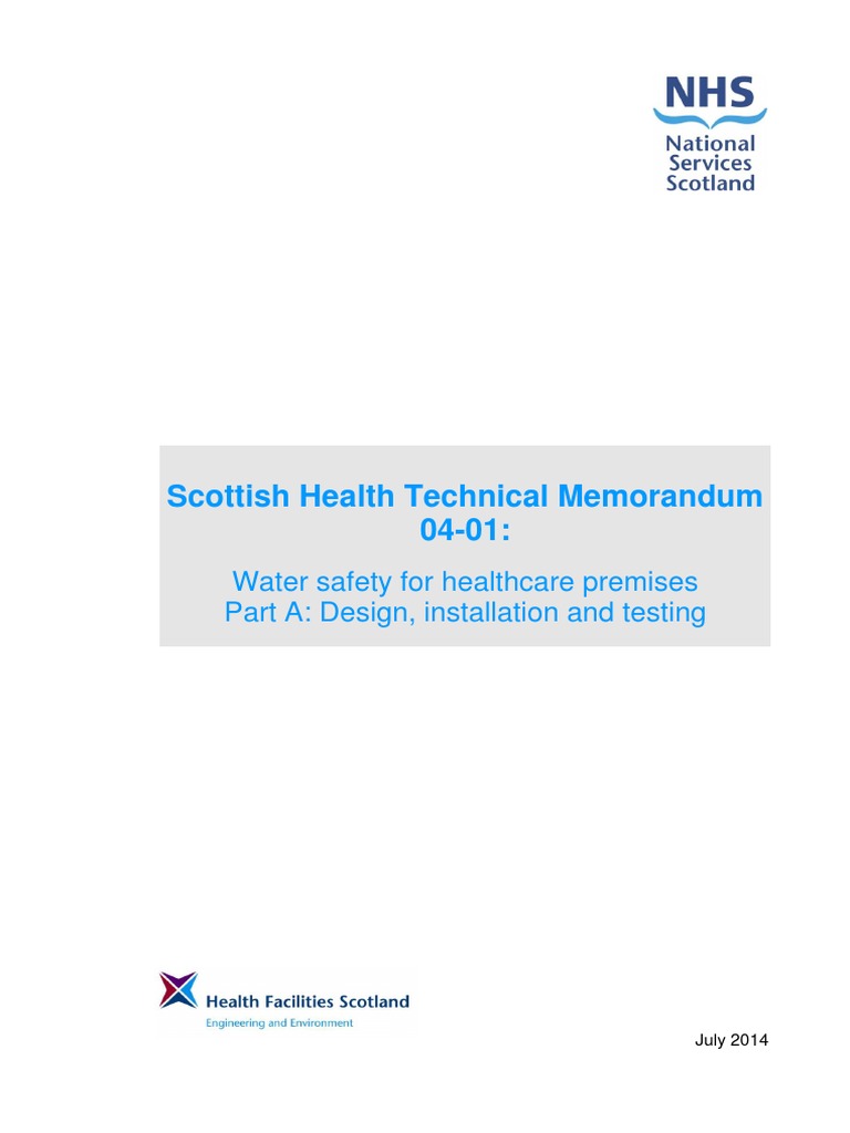 v2 SHTM 04 01 Part A | PDF | Water Heating | Health Care