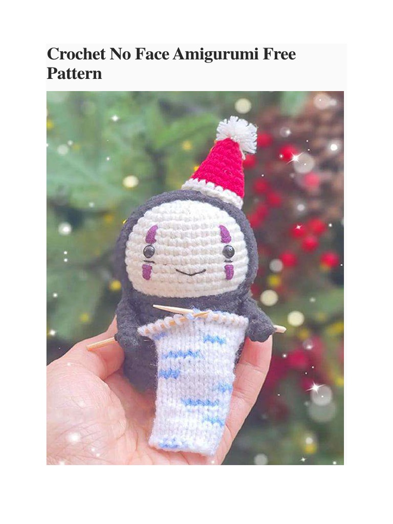 Crochet No Face Amigurumi Free Pattern | PDF