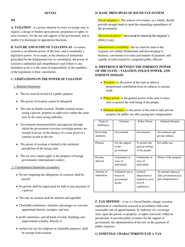 Tax Reviewer | PDF | Taxes | Taxpayer