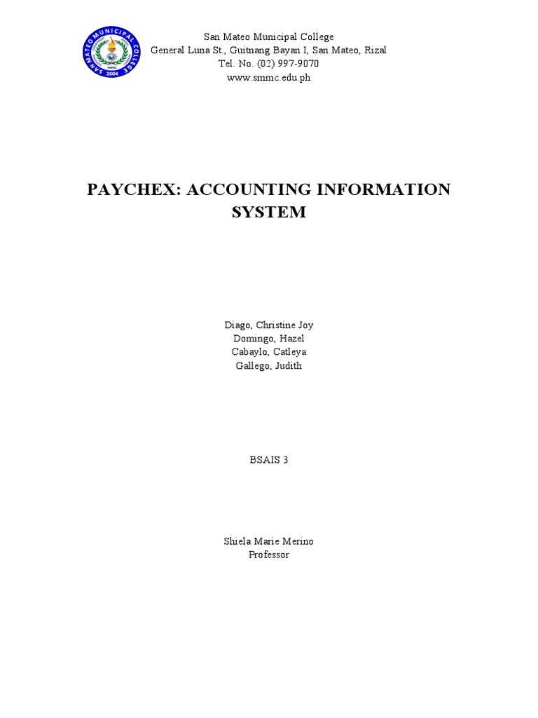 PAYCHEX | PDF | Payroll | Cloud Computing