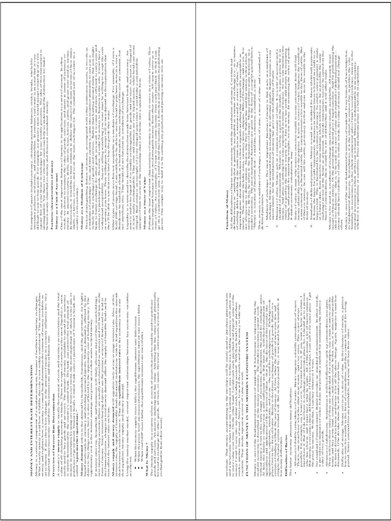 Money and Banking Ss and DD | PDF | Money Supply | Money