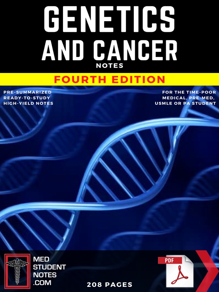 Genetics and Cancer - 4th - Ed | PDF | Dna | Dna Replication