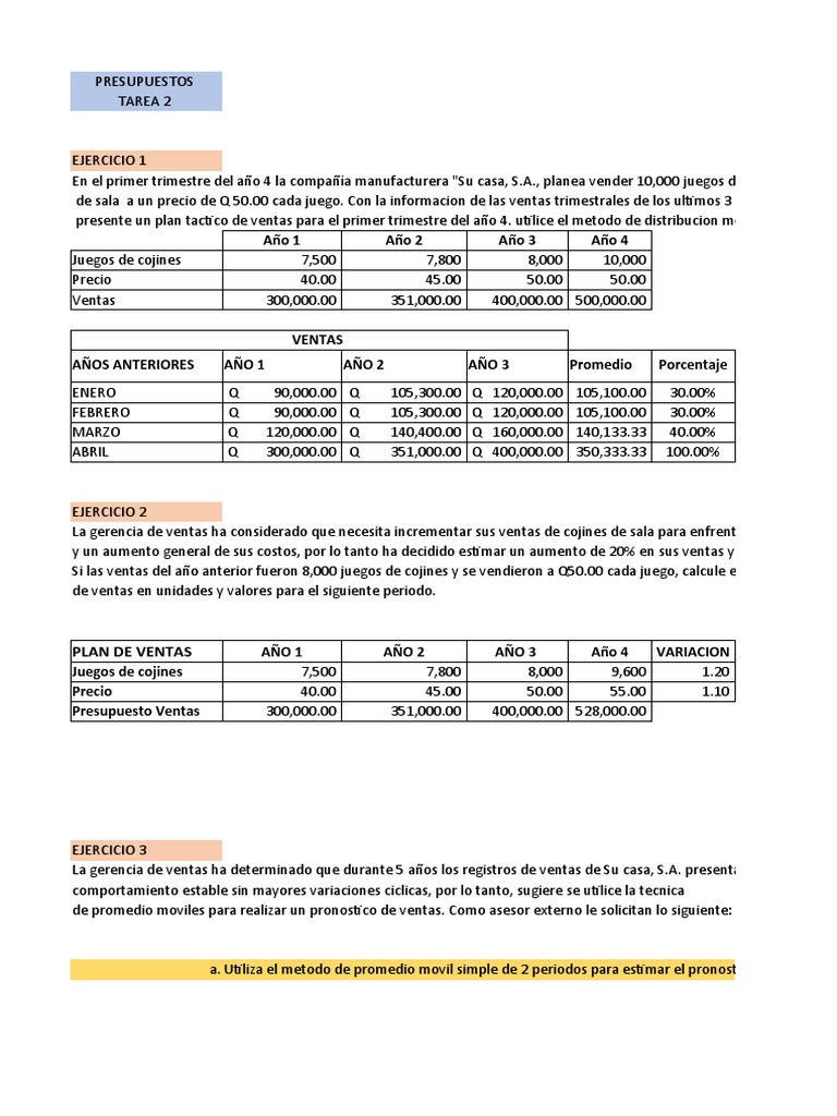 Tarea 2 Presupuestos | PDF | Presupuesto | Sector privado