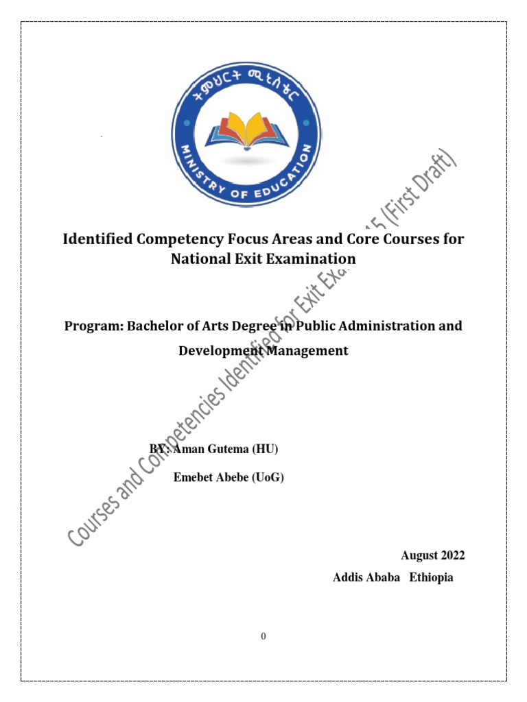 PADM Exit Exam Competencies Overview | PDF | Public Administration | Policy