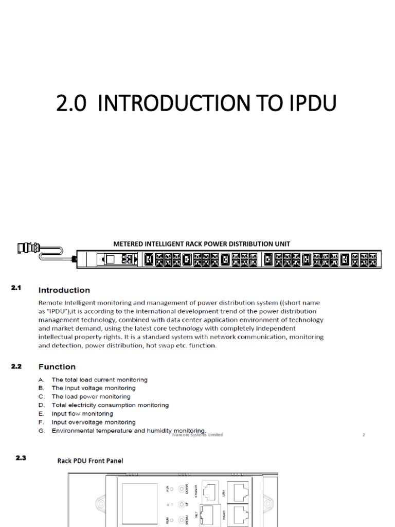 IPDU Presentation Manual | PDF