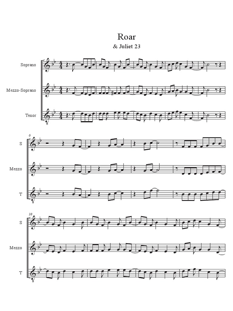 ROAR FULL - Score | PDF