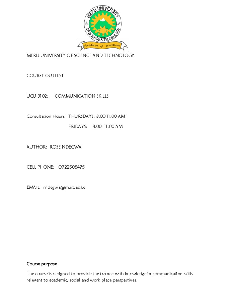 Communication Skills | PDF | Communication | Nonverbal Communication