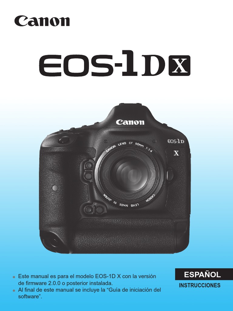 EOS-1D X Instruction Manual ES | PDF