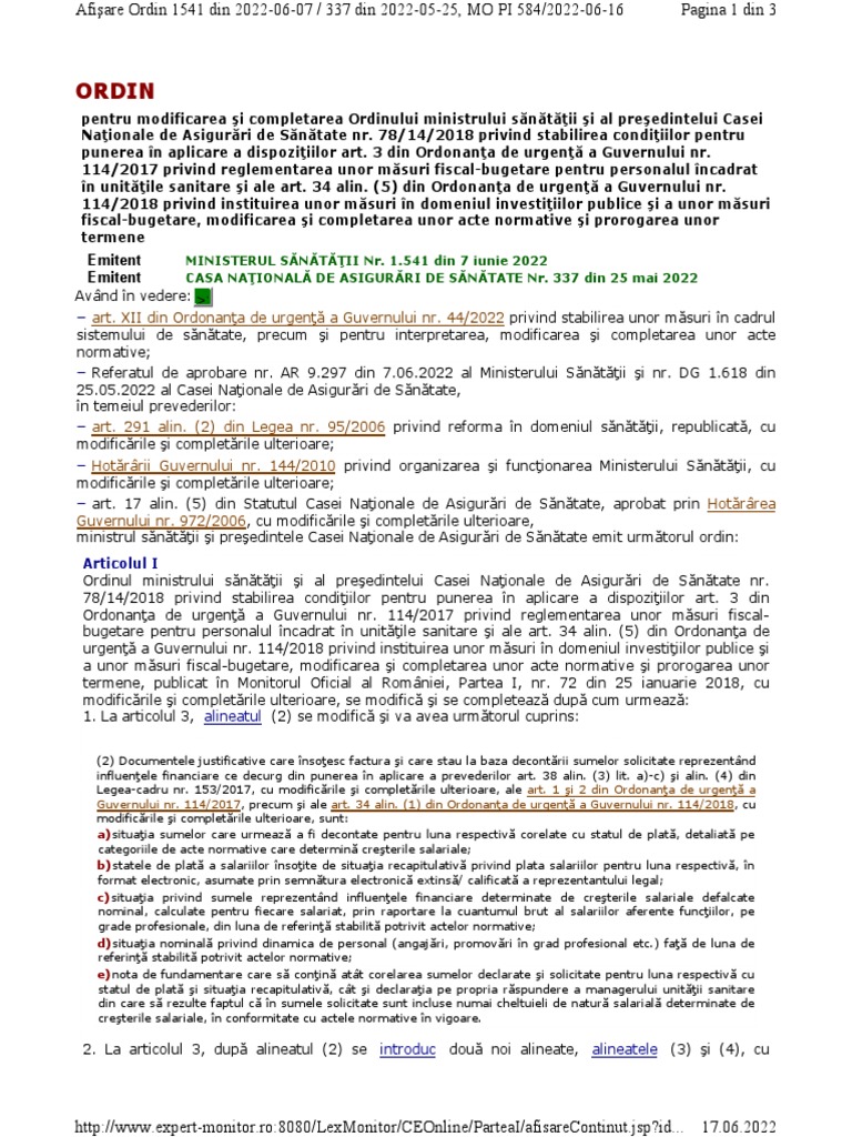 Ordin MS - CNAS NR 1541 - 1337 - 2022 | PDF