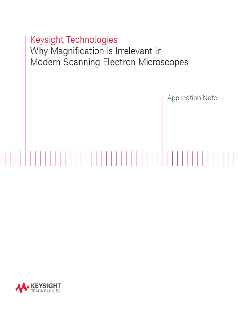 Magnification in Modern Scanning Electron Microscopes | PDF | Scanning Electron Microscope ...