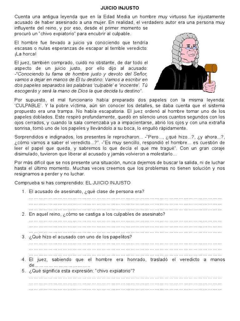 JUICIO INJUSTO | PDF