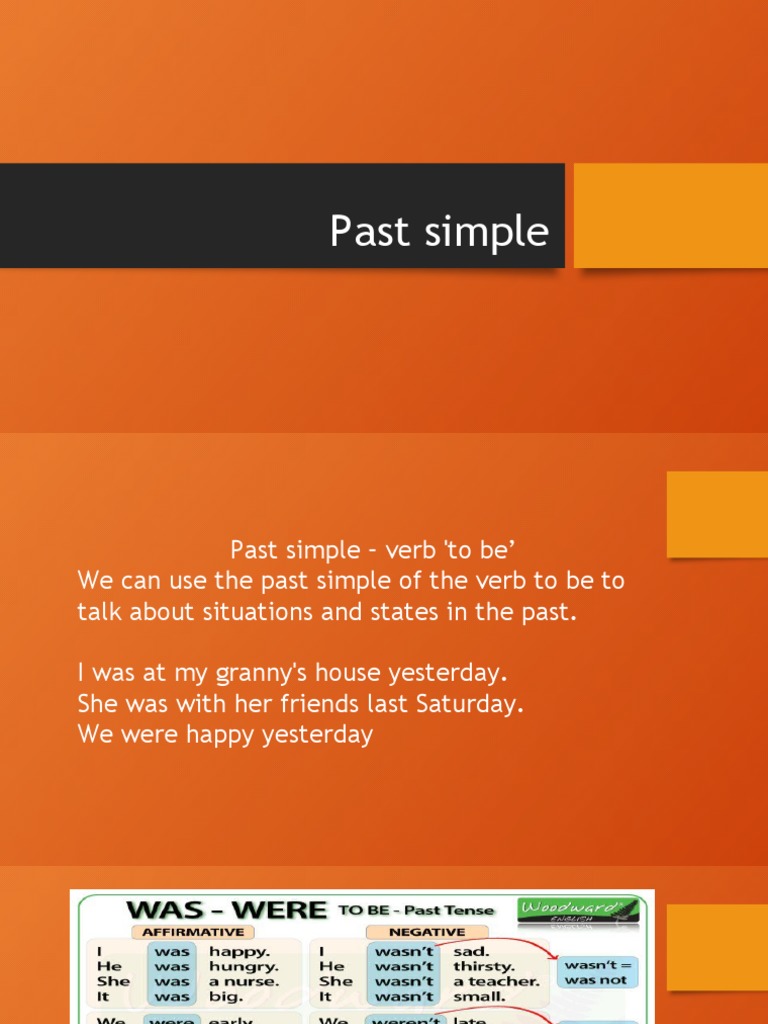 Past Simple of 'To Be' Explained | PDF