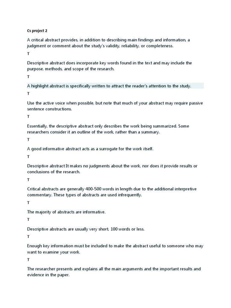 Cs Project 2 | PDF | Abstract (Summary) | Cognition