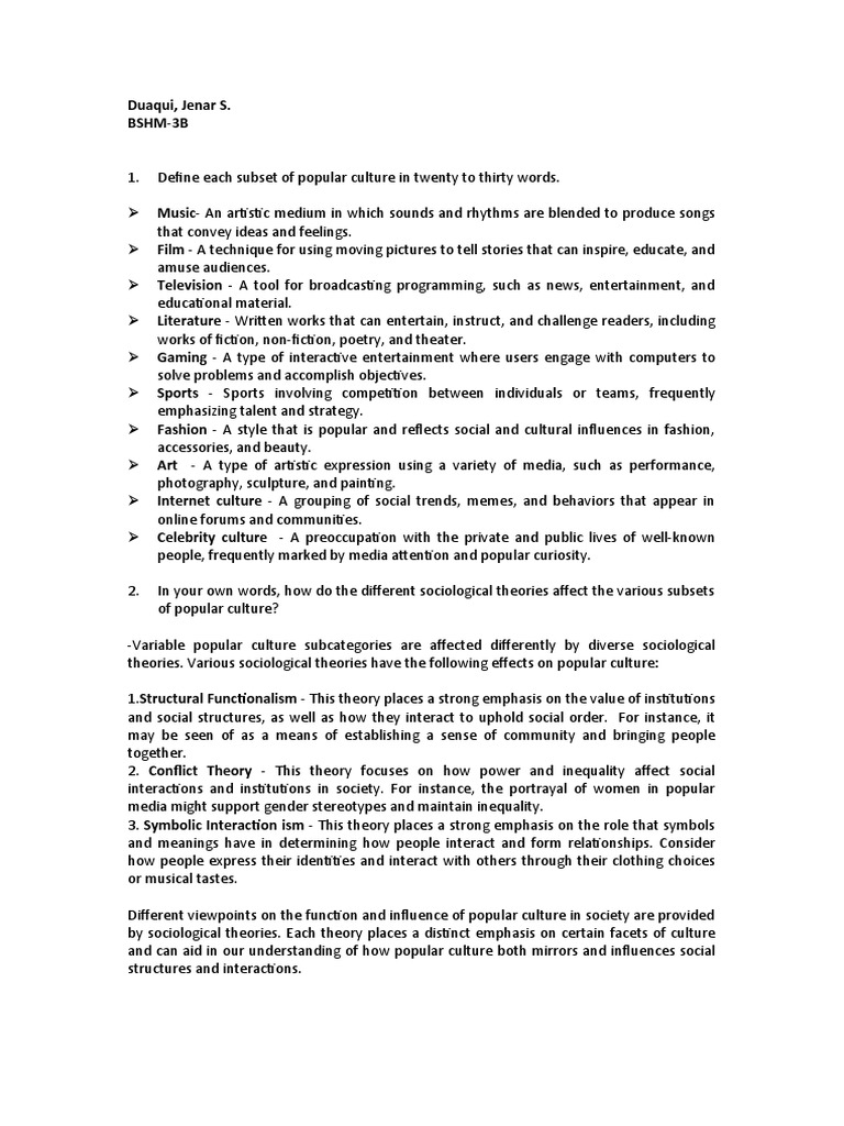 Duaqui 06WS2 | PDF | Popular Culture | Sociology
