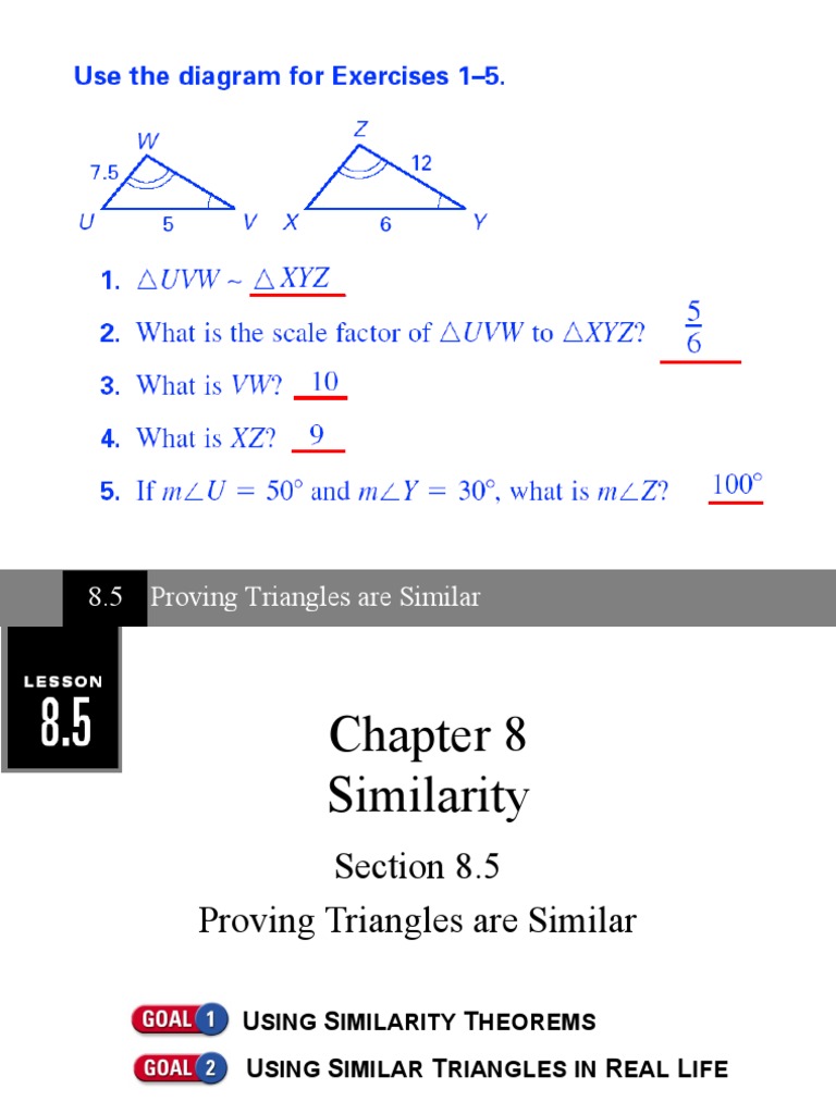 Similar Triangles Theorem | PDF | Triangle | Euclid