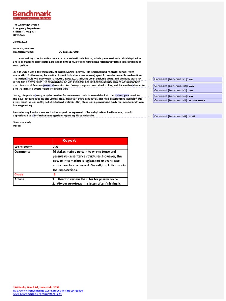 Benchmark Letters | Download Free PDF | Clinical Medicine | Medical ...