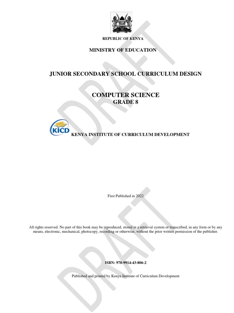 Grade 8 Computer Science Curriculum | PDF | Curriculum | Printer ...