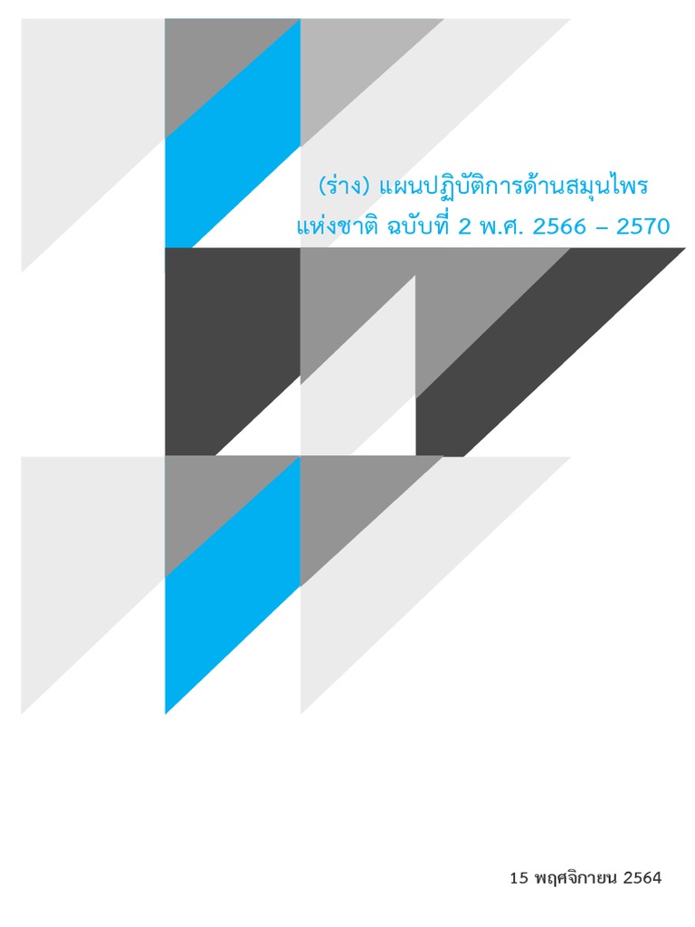 แผนแม่บทแห่งชาติ ฉบับที่ 2 พ.ศ. 2566-2570 | PDF