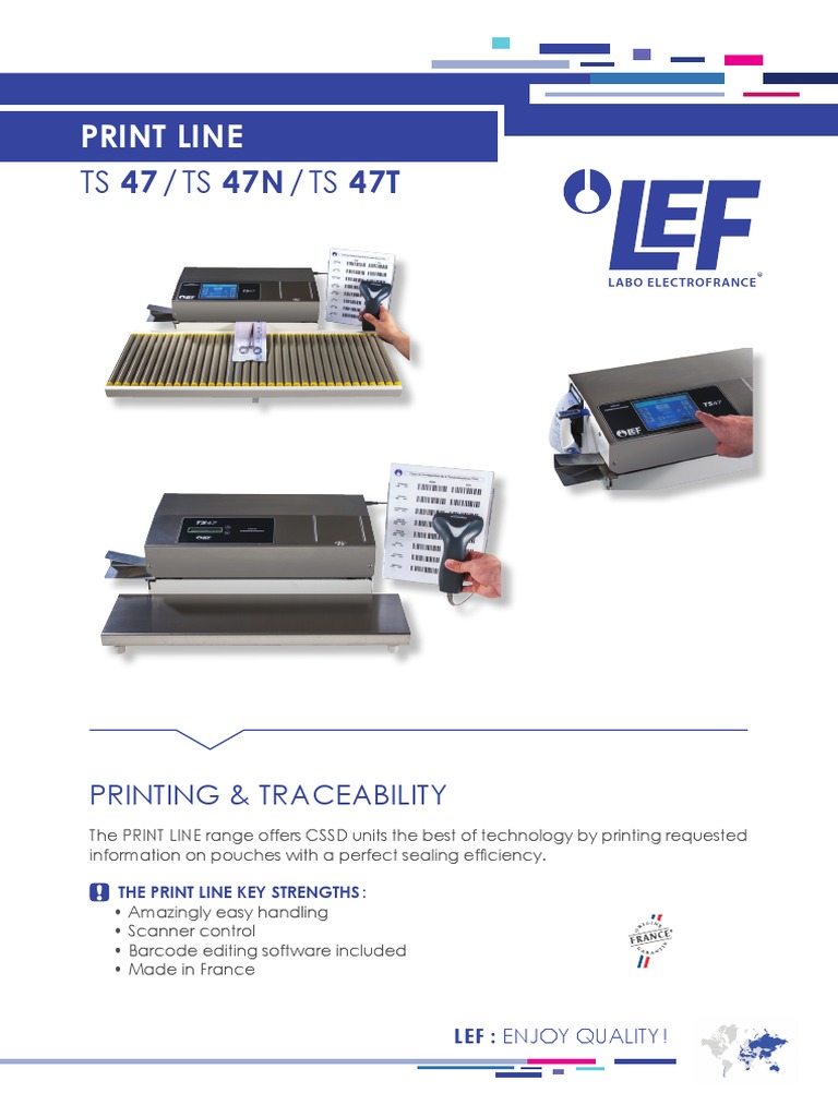 LEF Print Line Range TS47 | PDF | Image Scanner | Barcode