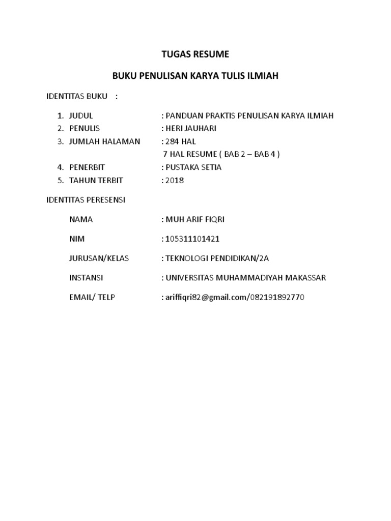Tugas Resume | PDF