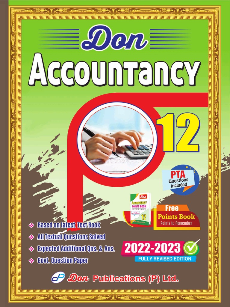 12th Accountancy Don Guide New Edition 2022-2023 English Medium ...